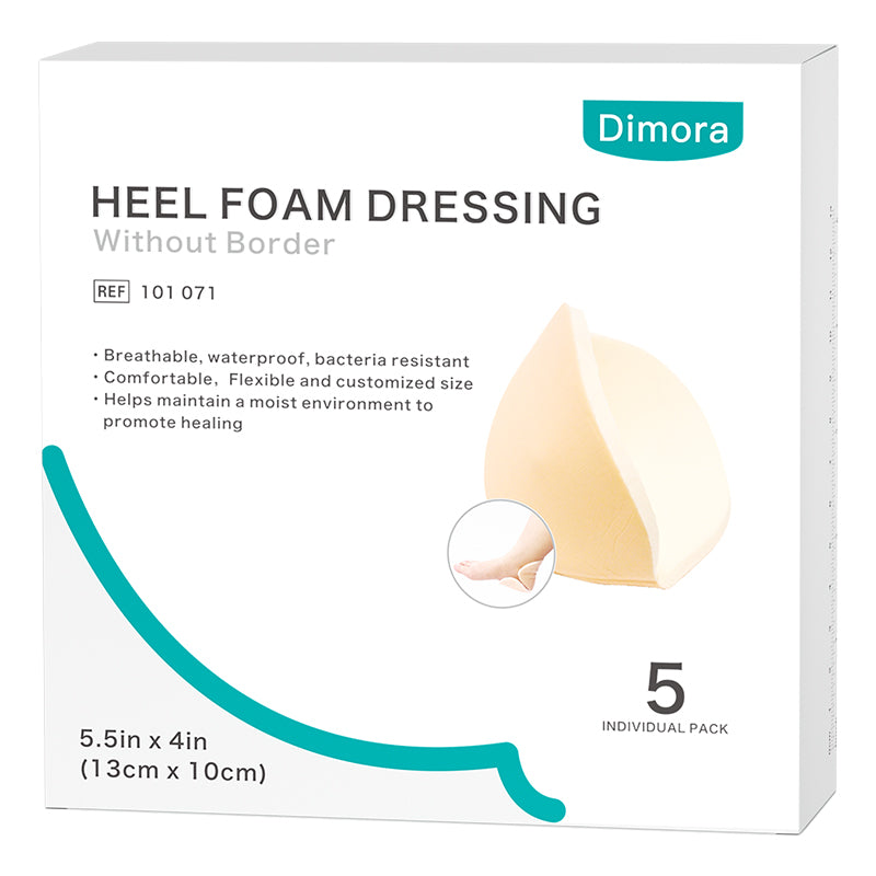 Dimora Heel Foam Dressing, Non-Adhesive Waterproof Hydrophilic Pads ...