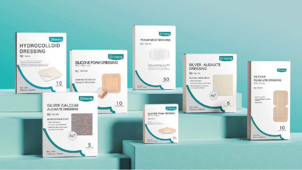 Dimora Sacrum Silicone Foam Adhesive Wound Dressings 7.08 x 7.08inch ...